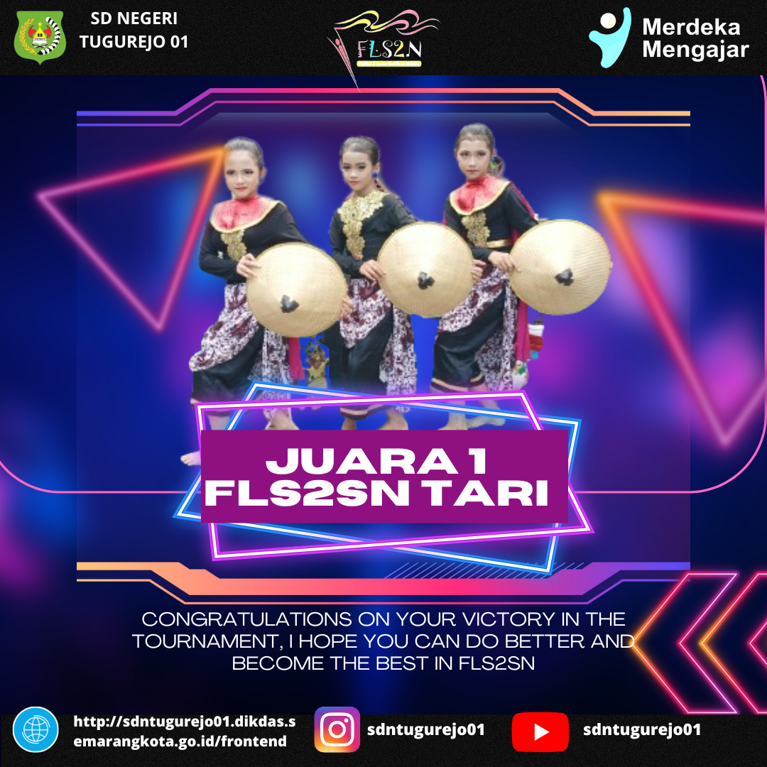 SENI TARI SDN TUGUREJO 01 MENJADI YANG TERBAIK DI KECAMATAN TUGU